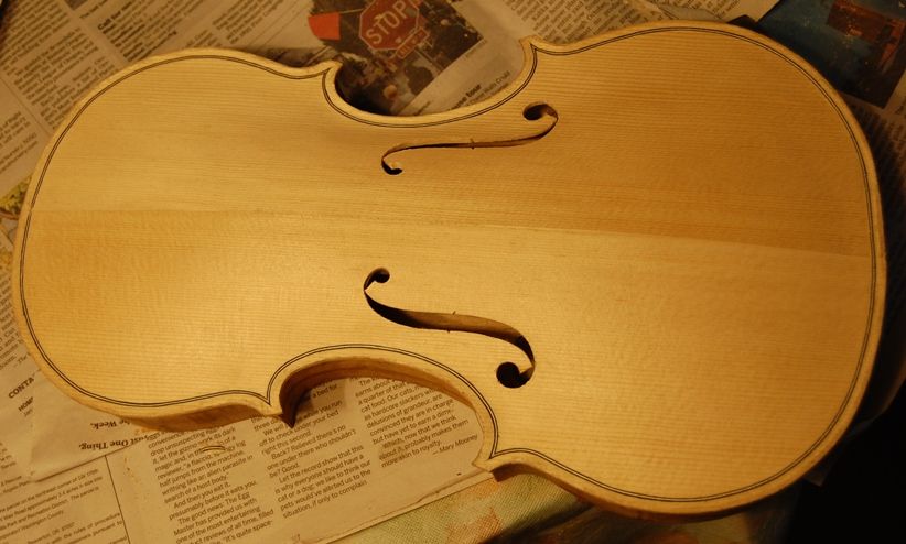 5-string Progress Report 6 | Bluefiddle's West Wind Strings